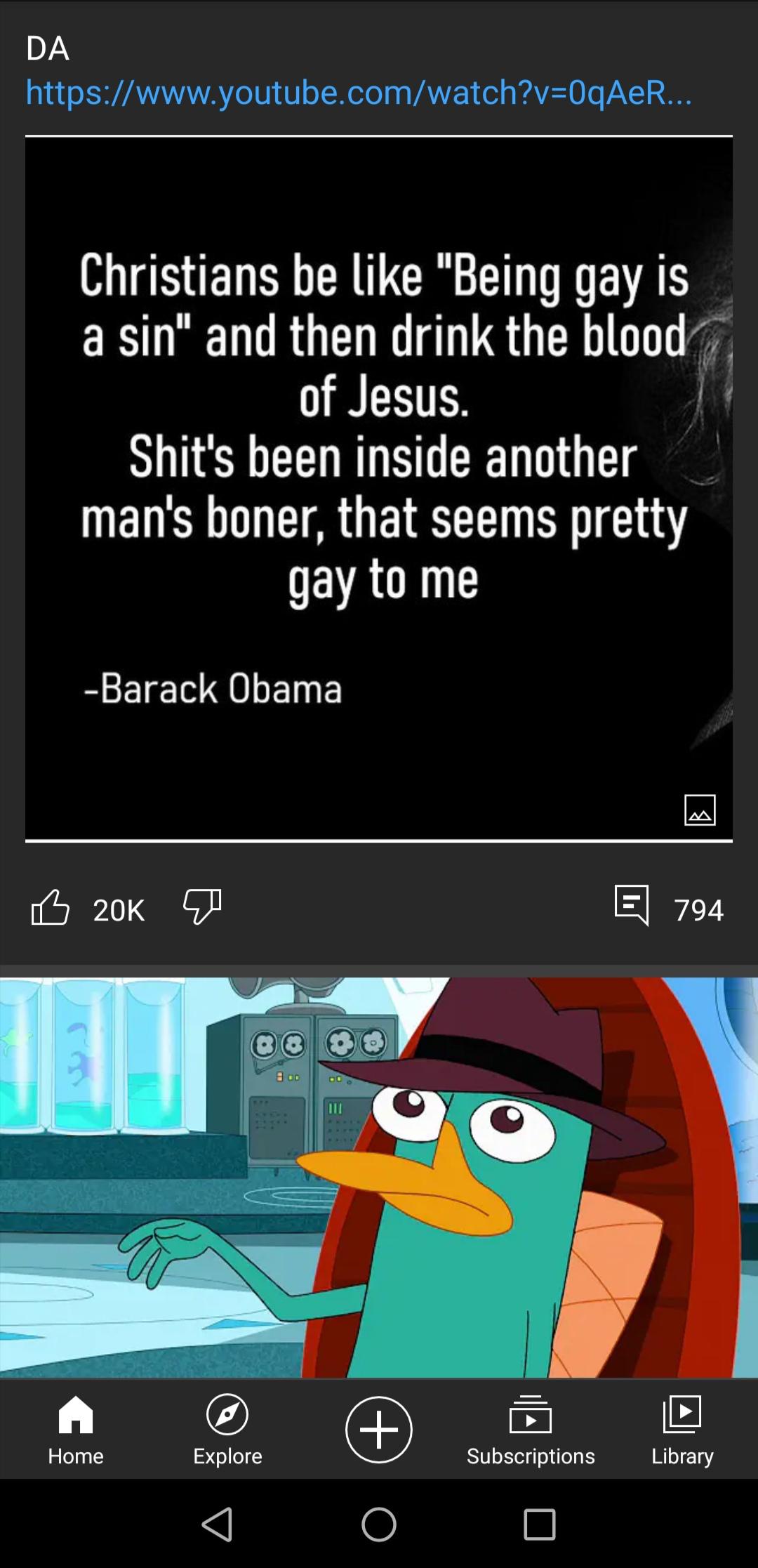 Poor Perry, what a terrible day to have eyes... | Scrolller