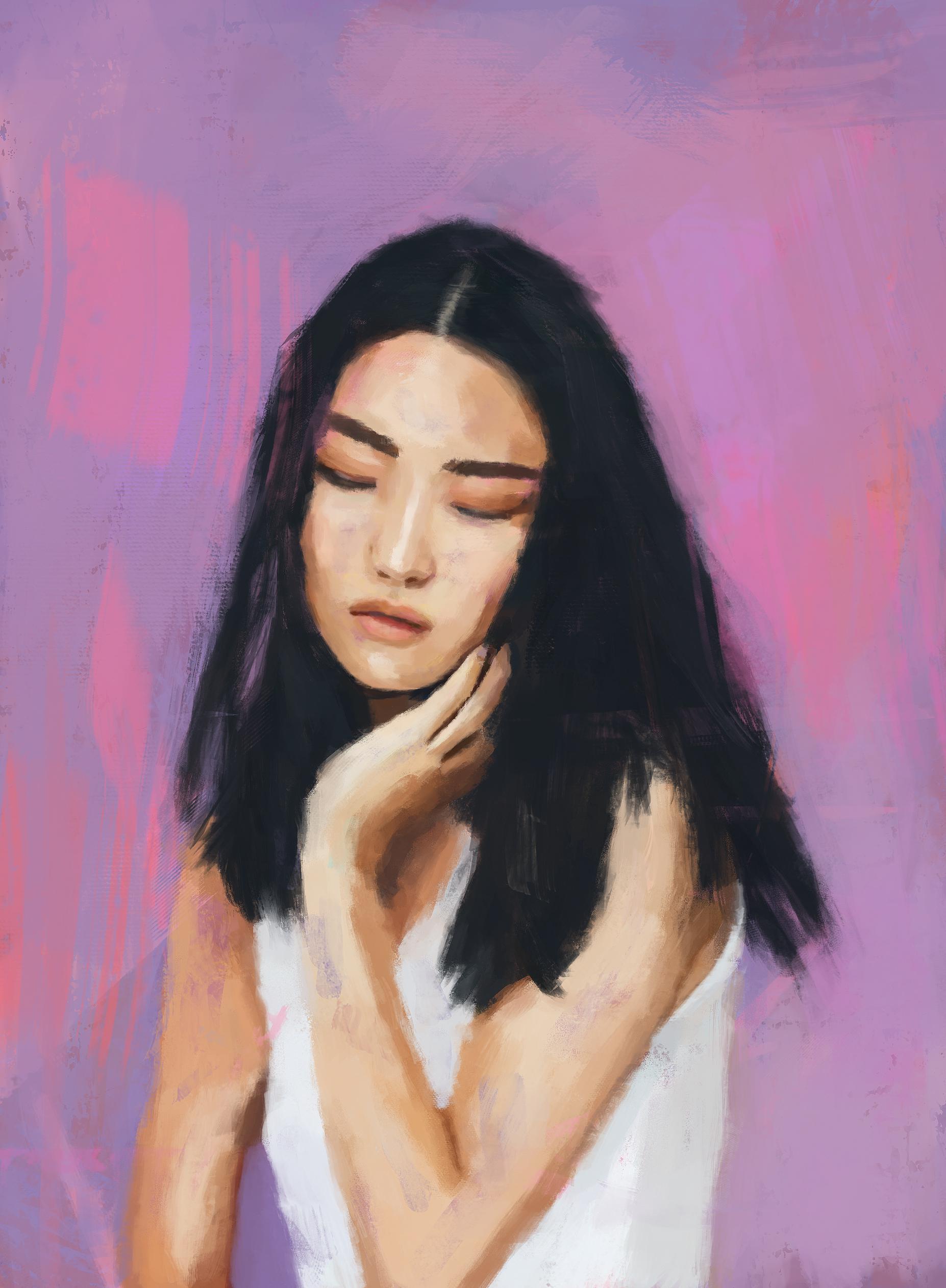Portrait study, me, digital, 2021 | Scrolller