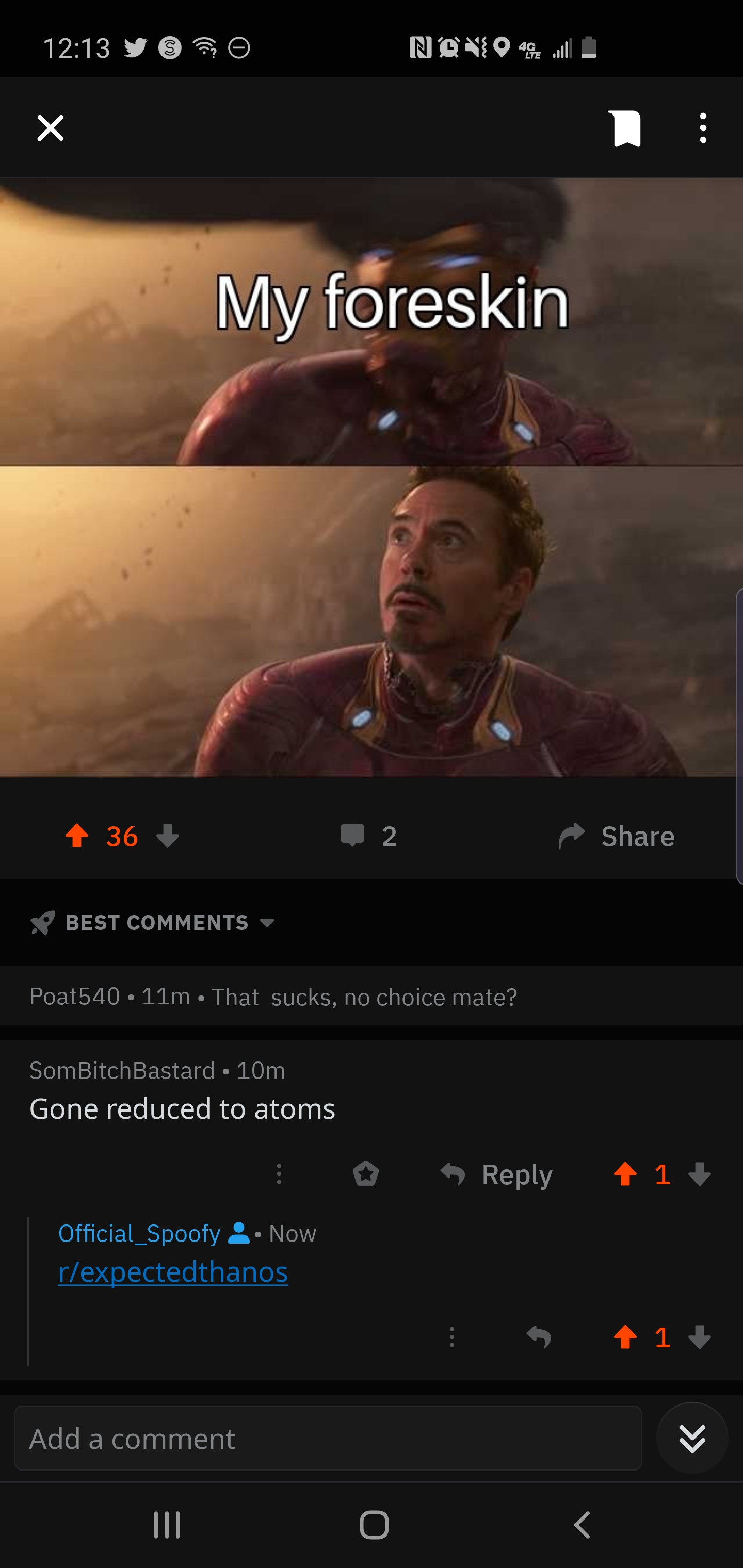 Post was about foreskin | Scrolller