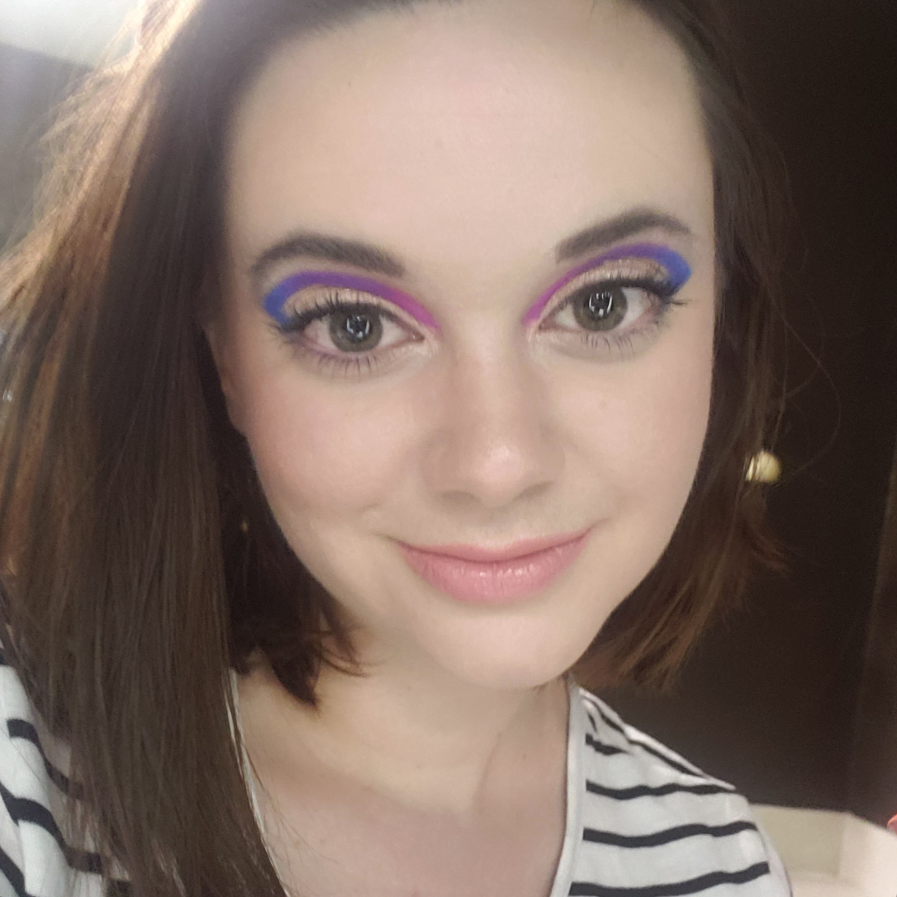 Practicing my bi pride look for next weekend! 💖💜💙 | Scrolller