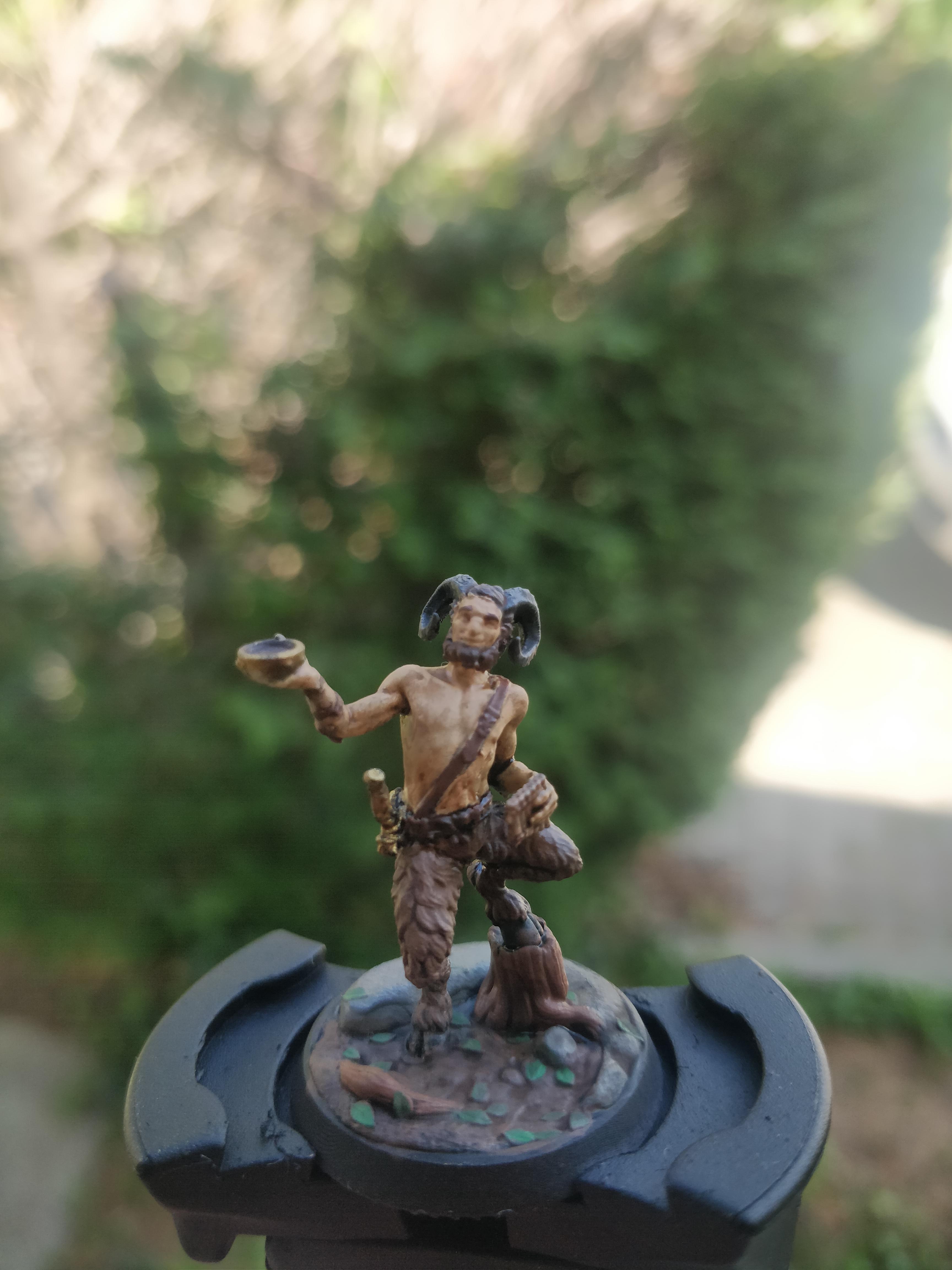 Printed and painted a Satyr for a player for the next campaign! | Scrolller