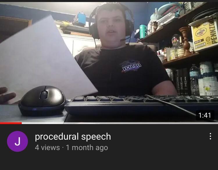 Procedural speech | Scrolller