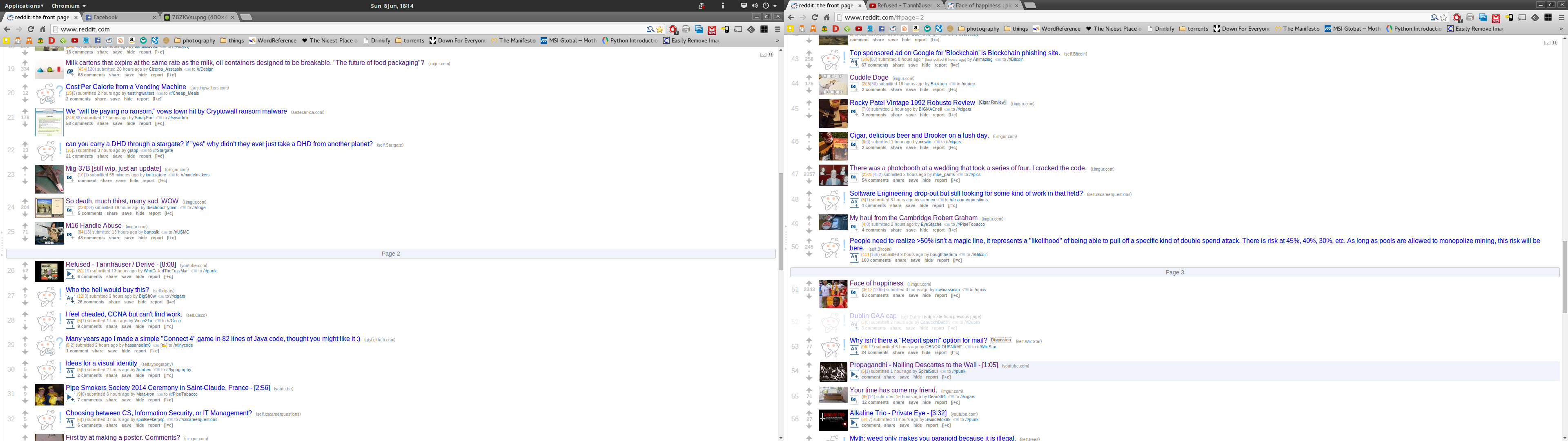 Procrastination level; dual monitors! | Scrolller