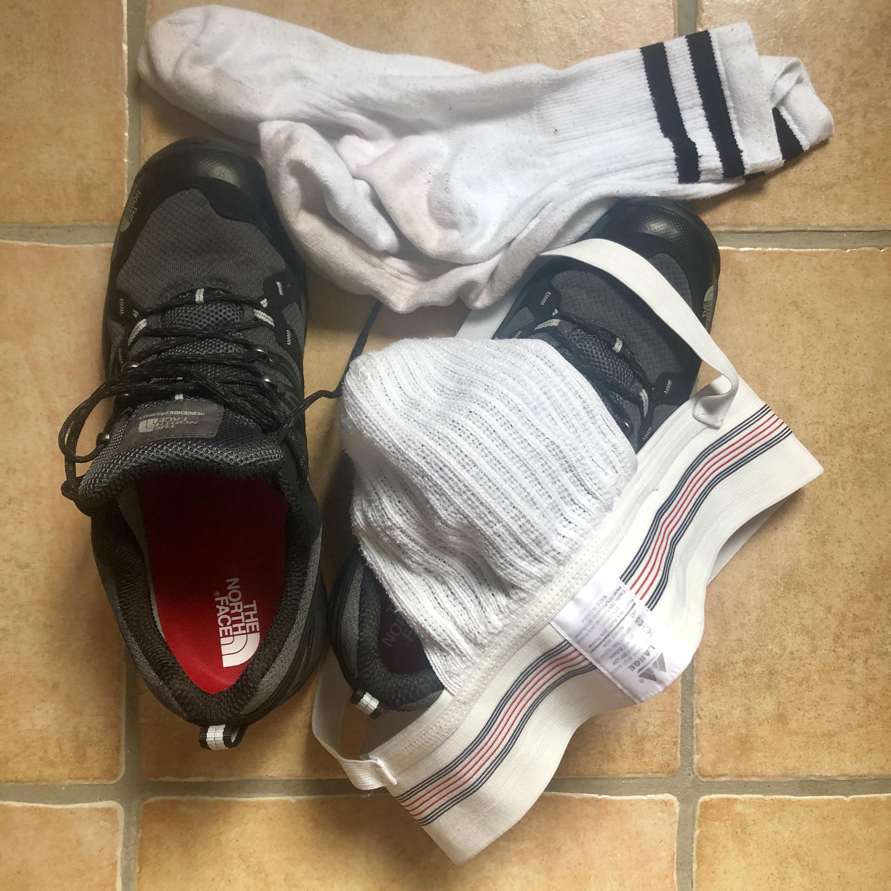 Proper sweaty jock and socks after a long hike. | Scrolller