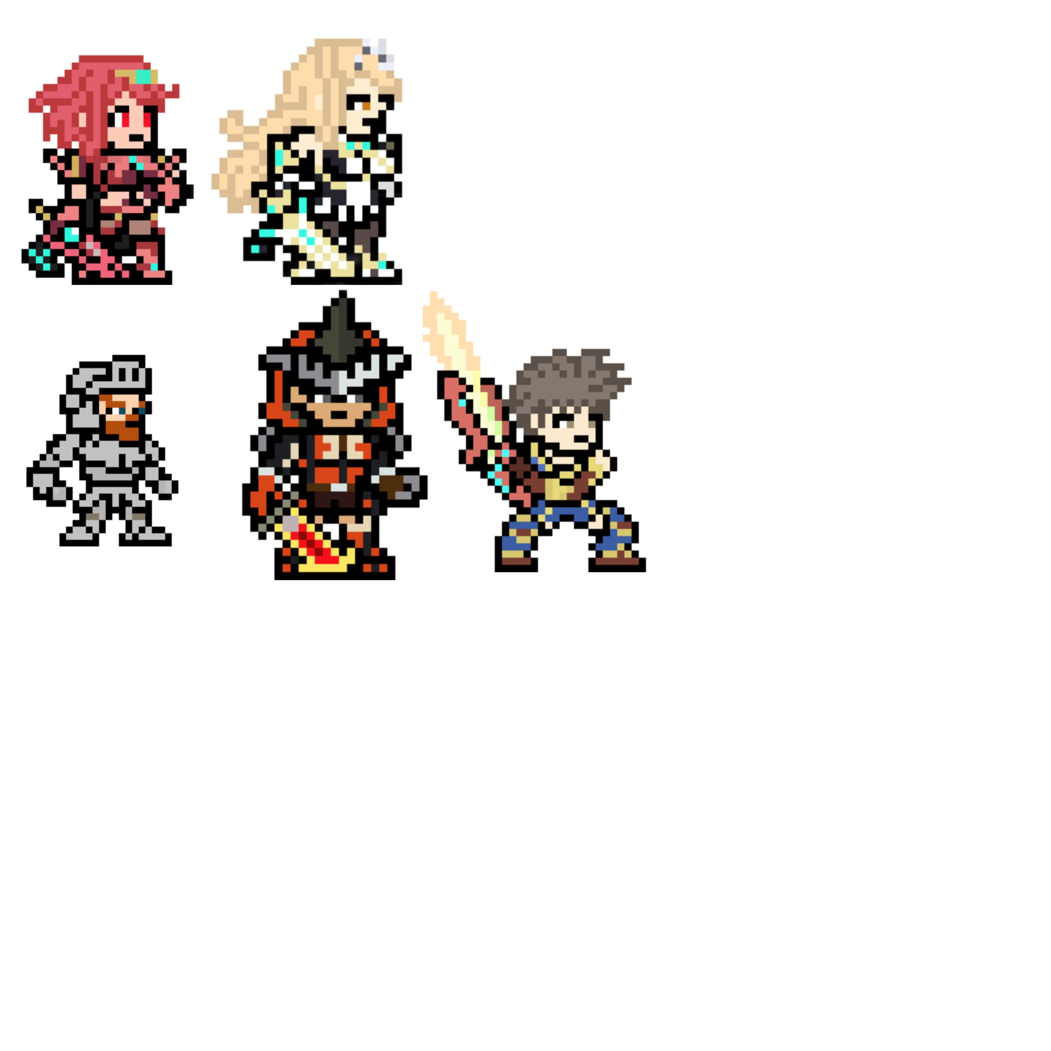 Prya and Mothra pixel art, Plus other mii costumes | Scrolller