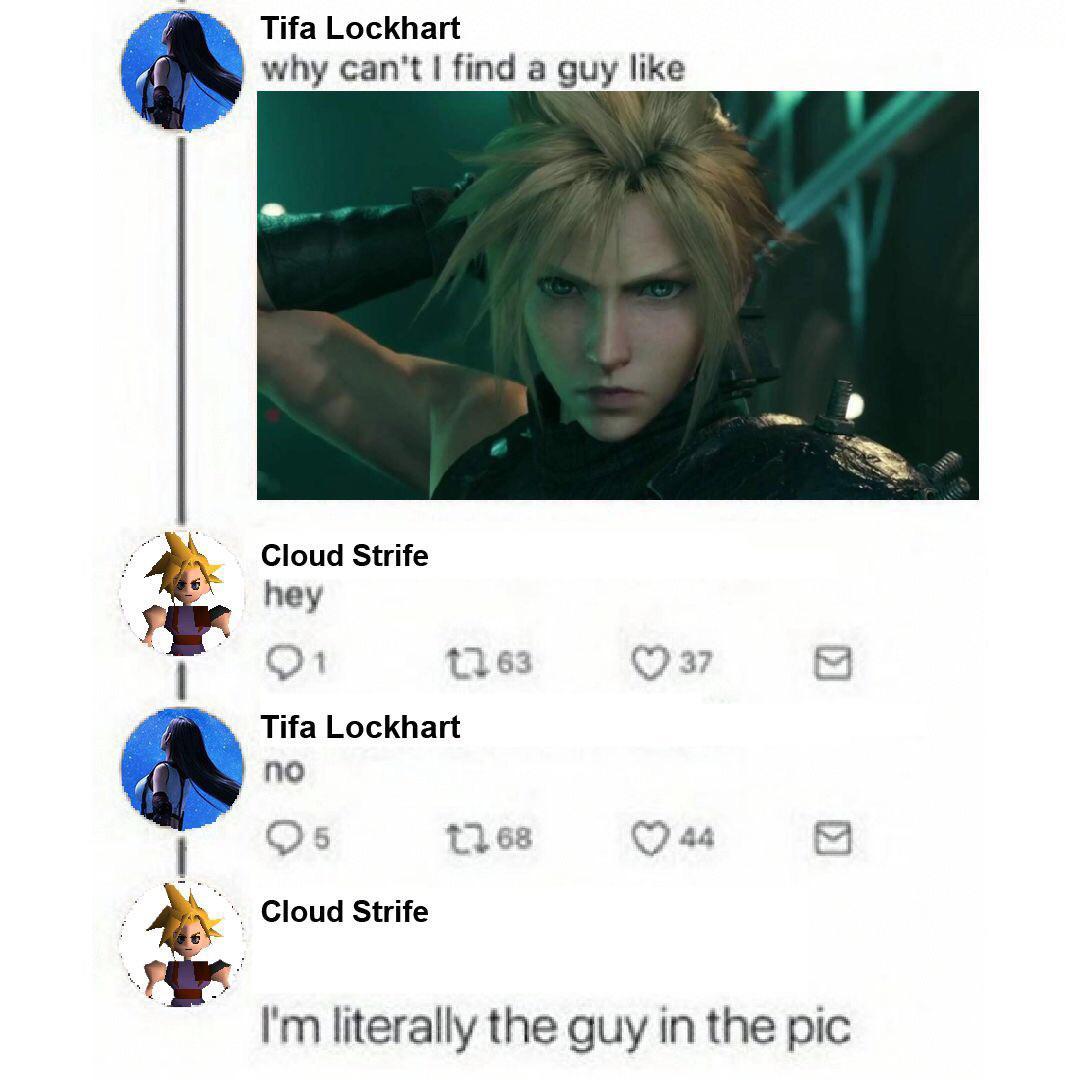 PS1 Cloud is cute too | Scrolller