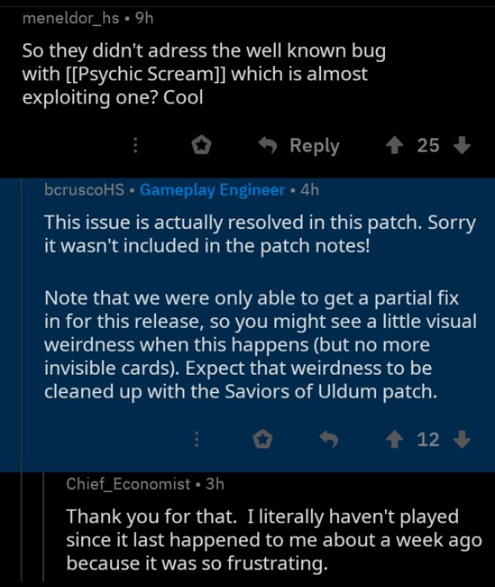 Psychic Scream bug patched!! | Scrolller