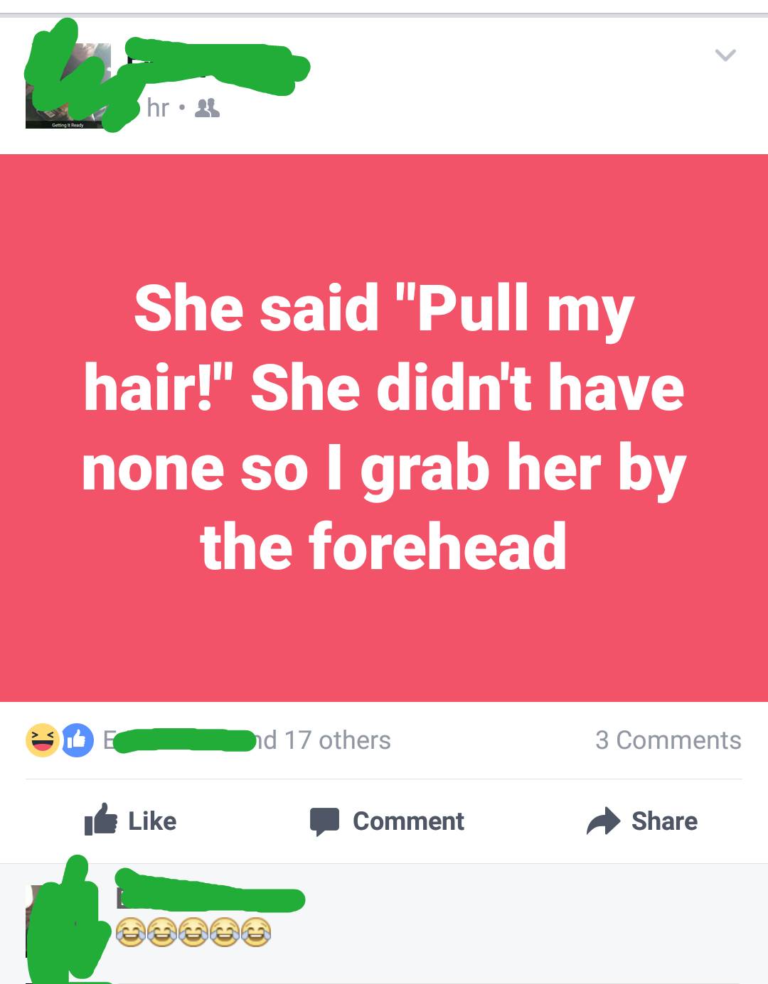 Pull my ummm.... Forehead? | Scrolller