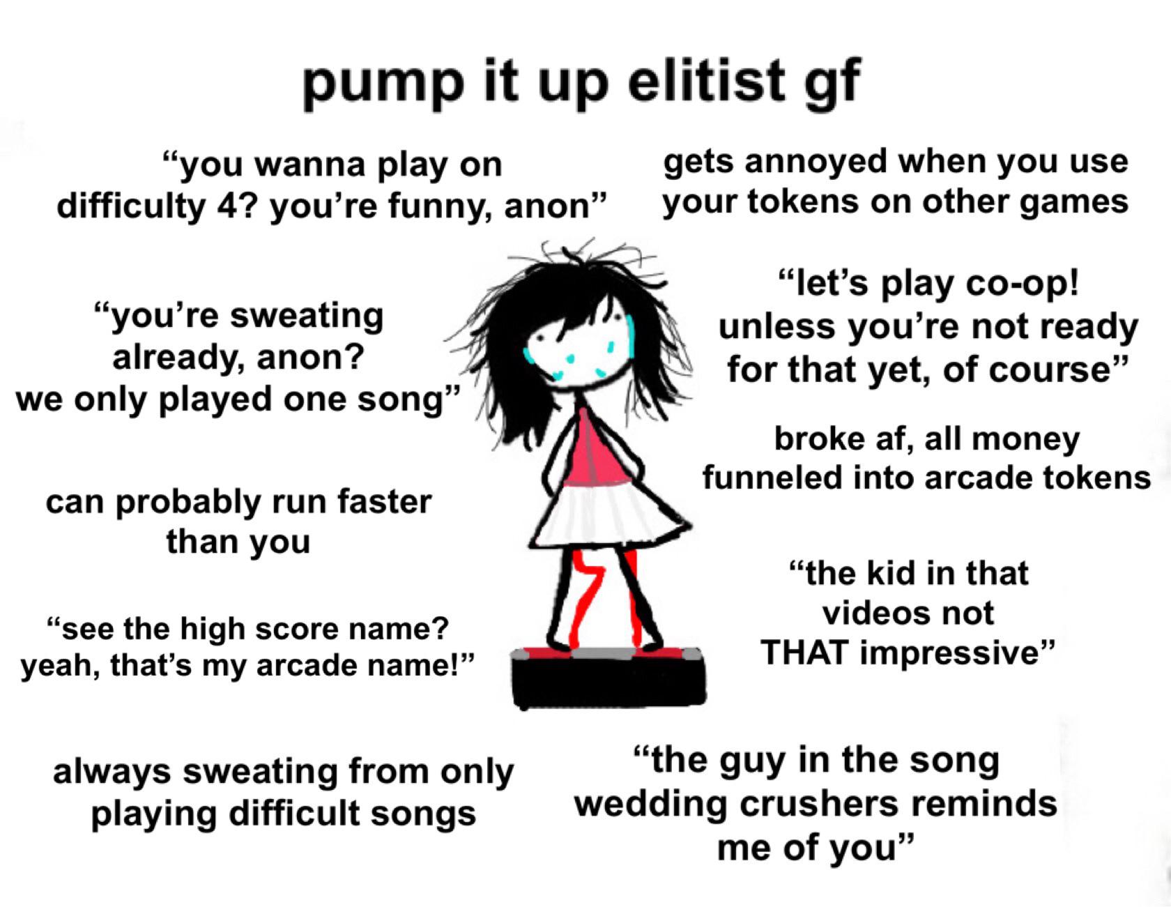 Pump it Up elitist gf | Scrolller