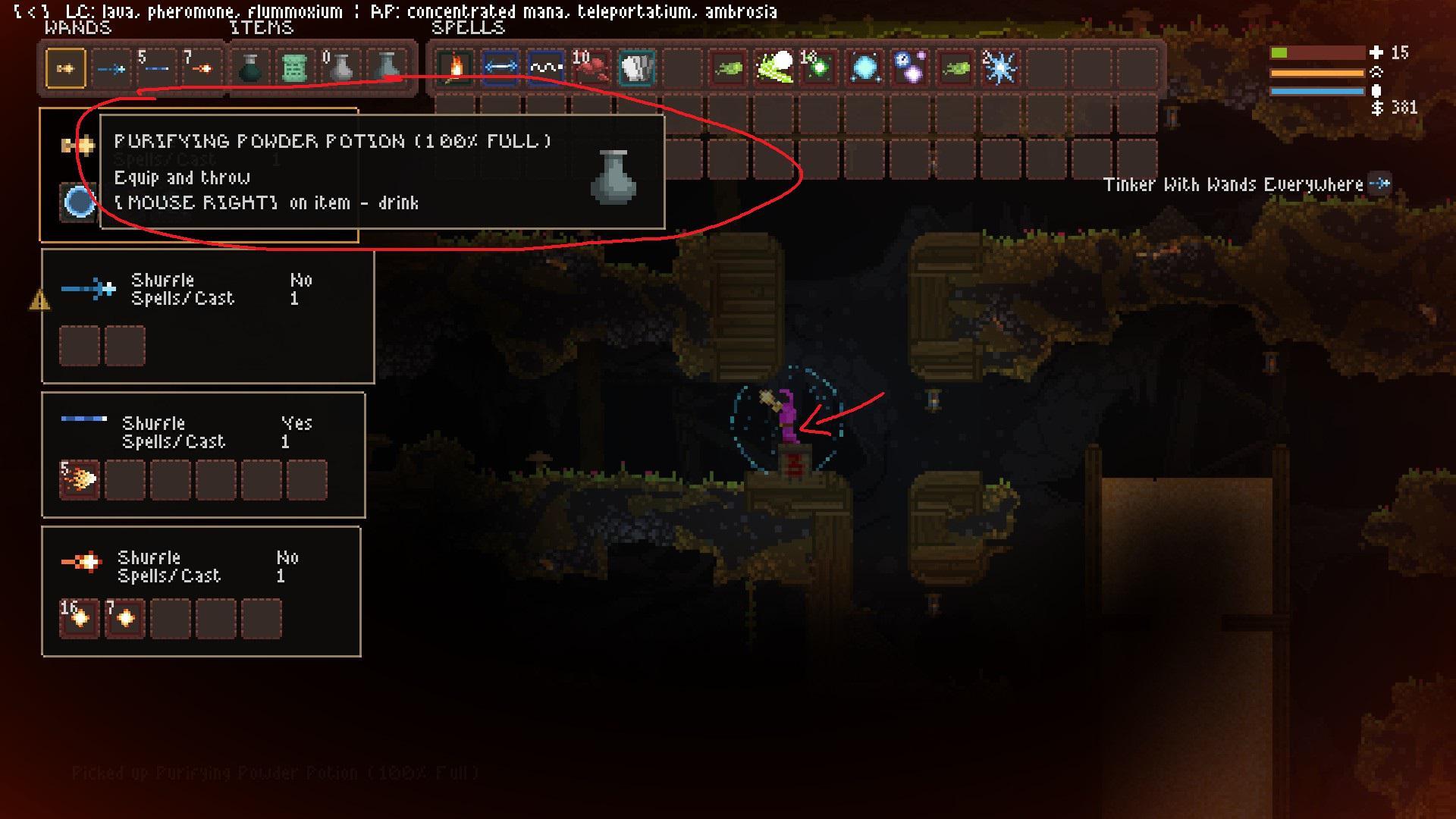 Purifying powder potion and nice chests Seed | Scrolller