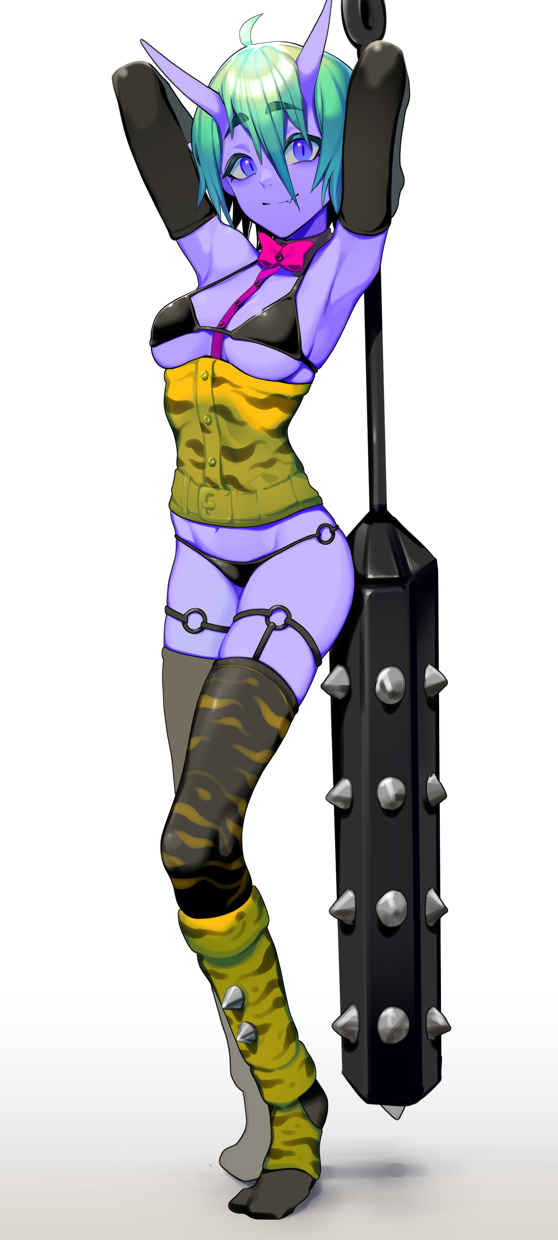 Purple Oni with Kanabou [Original] | Scrolller