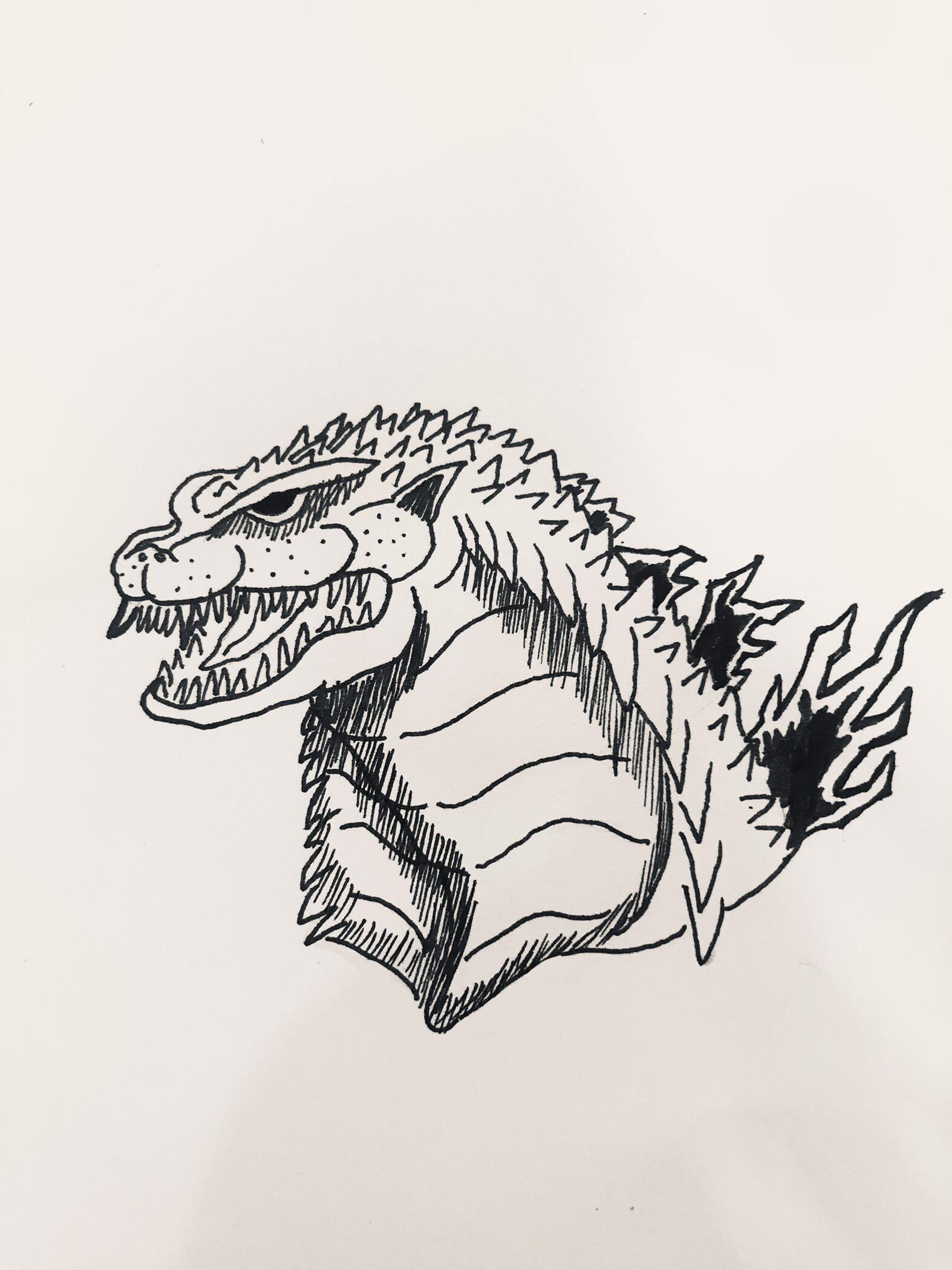 Quick Godzilla 2000 Sketch Scrolller
