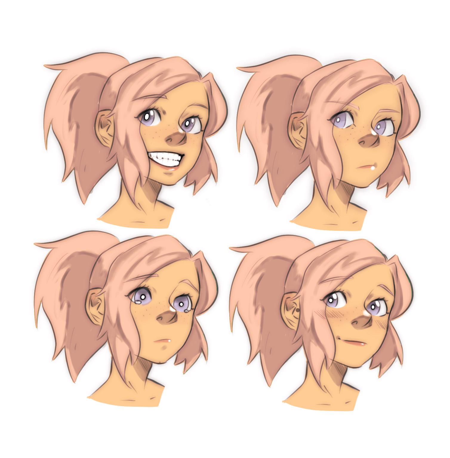 Quick OC expression sheet! | Scrolller