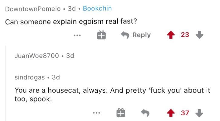 r/COMPLETEANARCHY perfectly summarises egoist anarchism | Scrolller