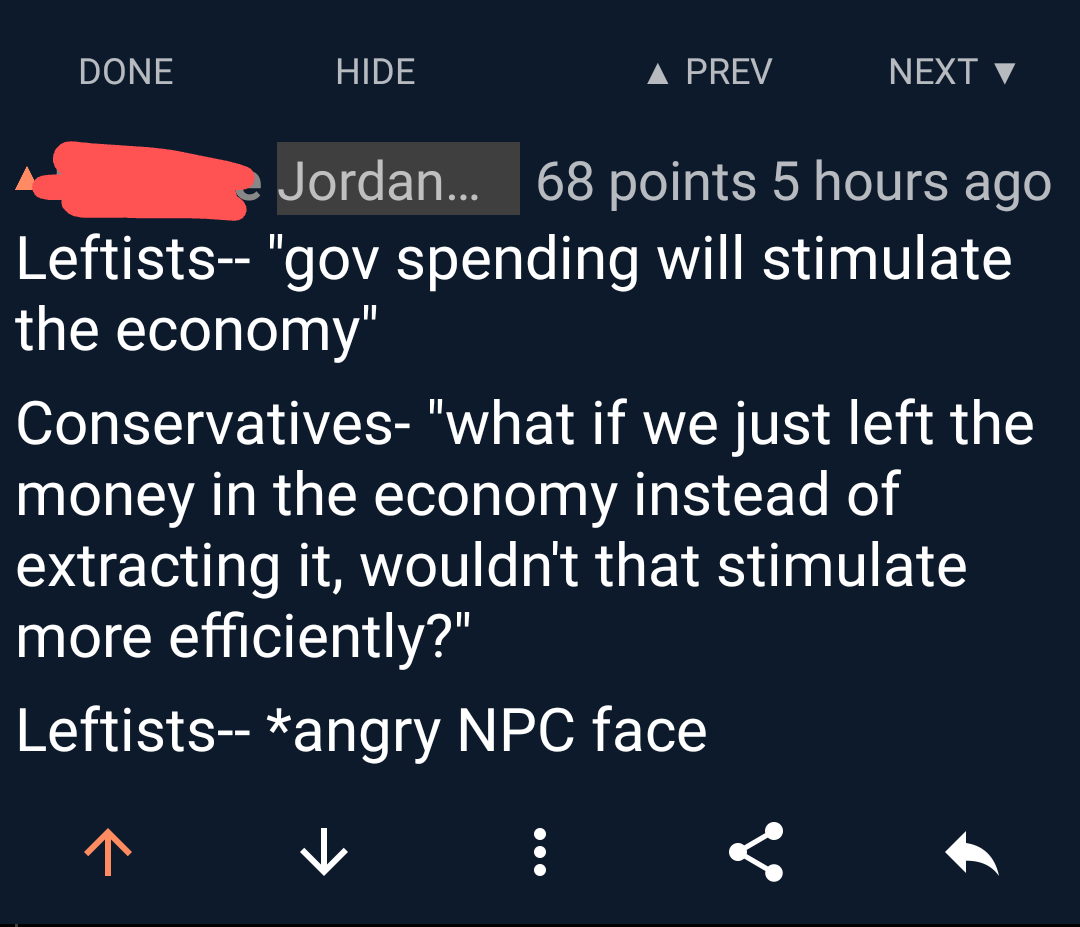 r/conservative so often riding the edge of enlightenment... | Scrolller