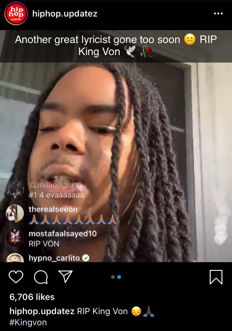 R.I.P. King Von 🕊 | Scrolller
