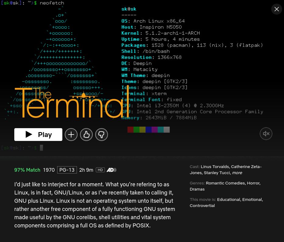 r/linuxmasterrace movie night | Scrolller