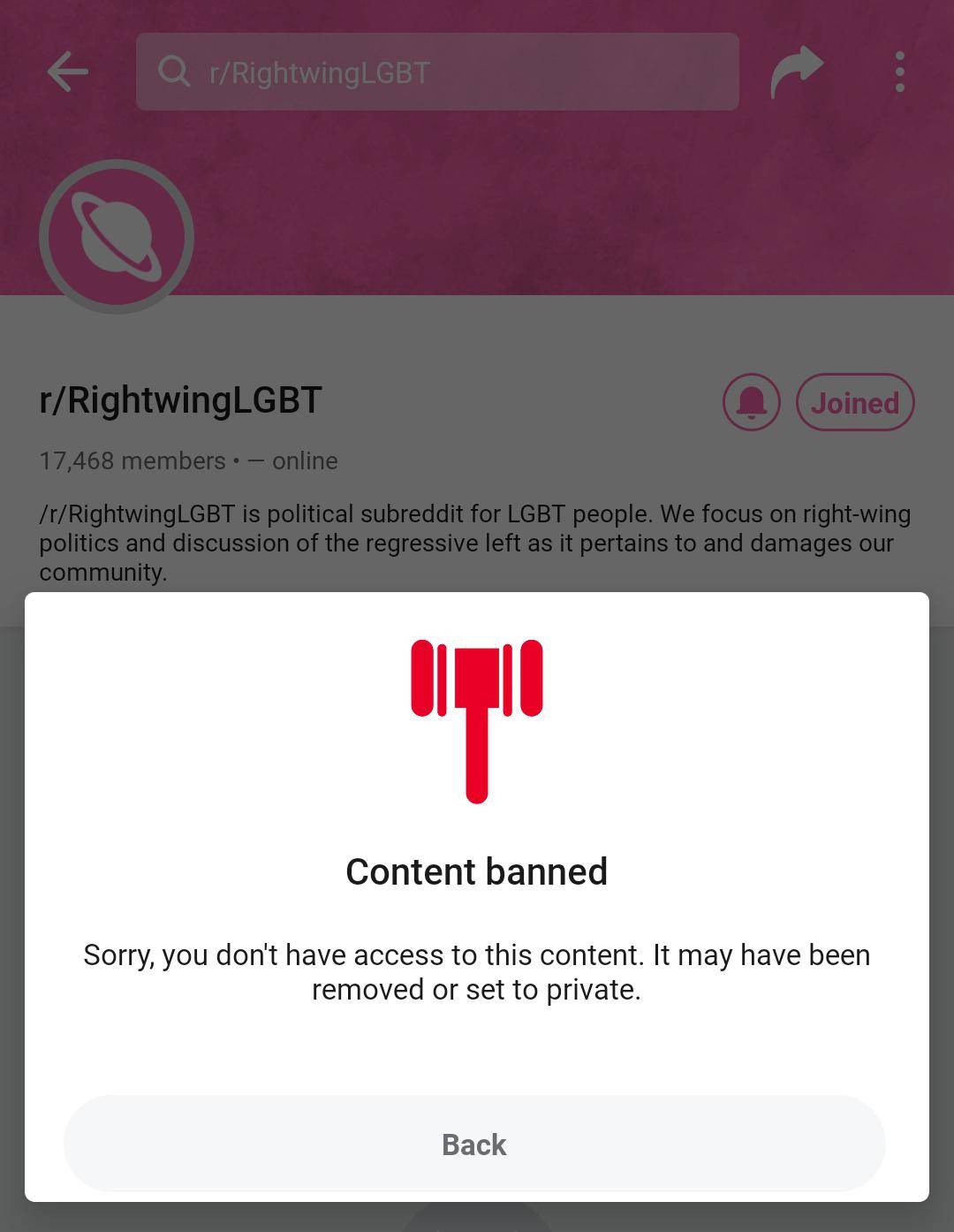 r/RightwingLGBT is gone. You ladies better be on your best behavior. | Scrolller