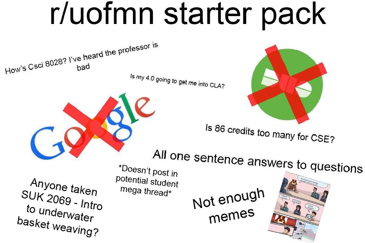 r/uofmn Starter Pack | Scrolller