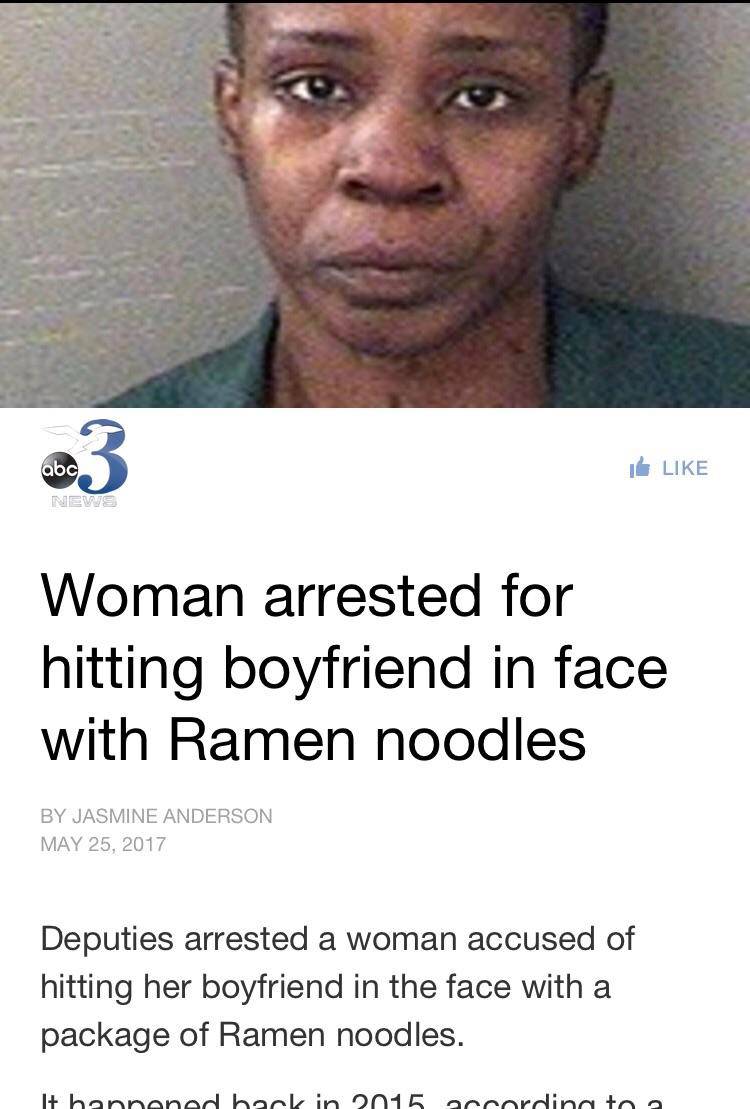 Ramen noodle slap arrest from my hometown! | Scrolller