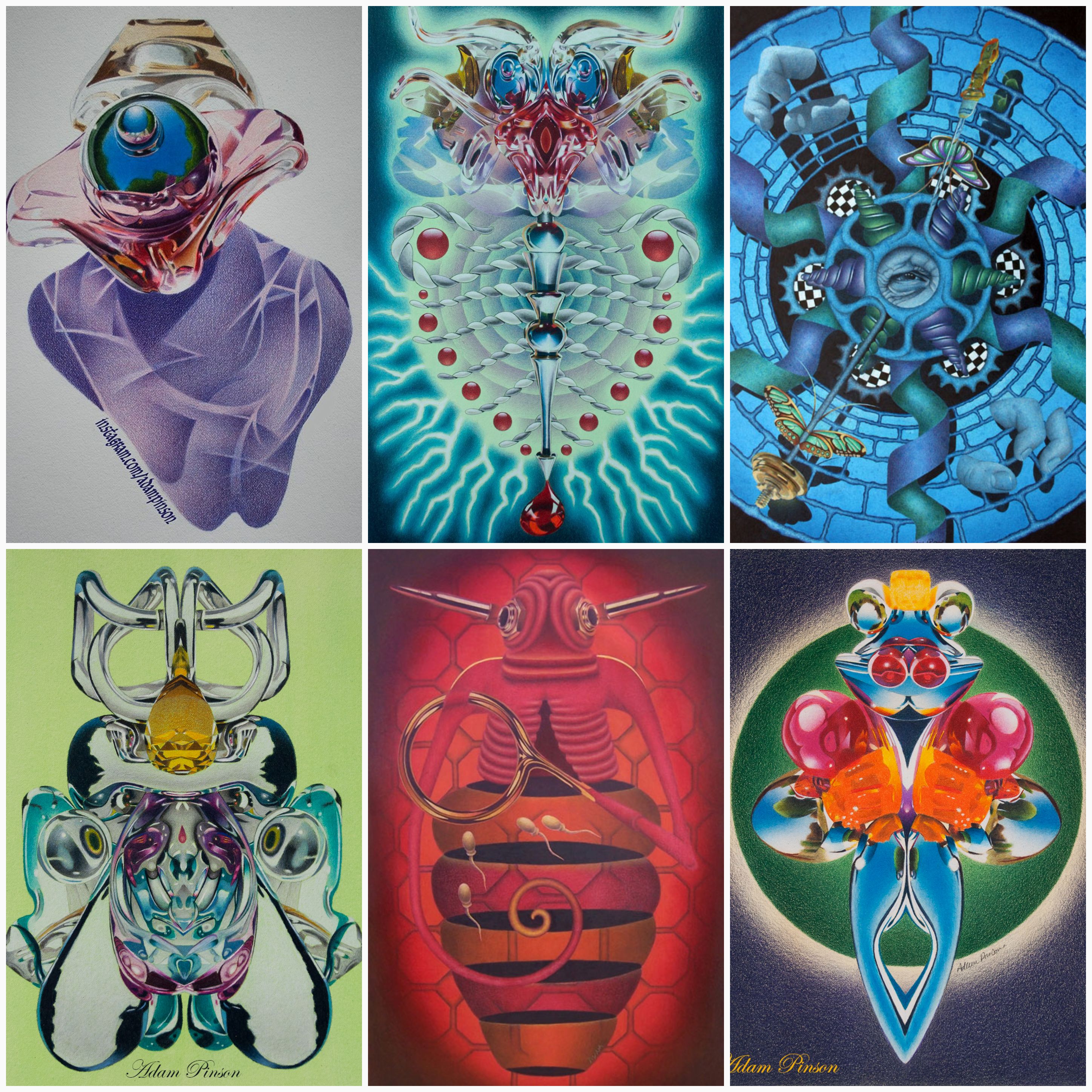 Random collage of my Colour pencil drawings... | Scrolller