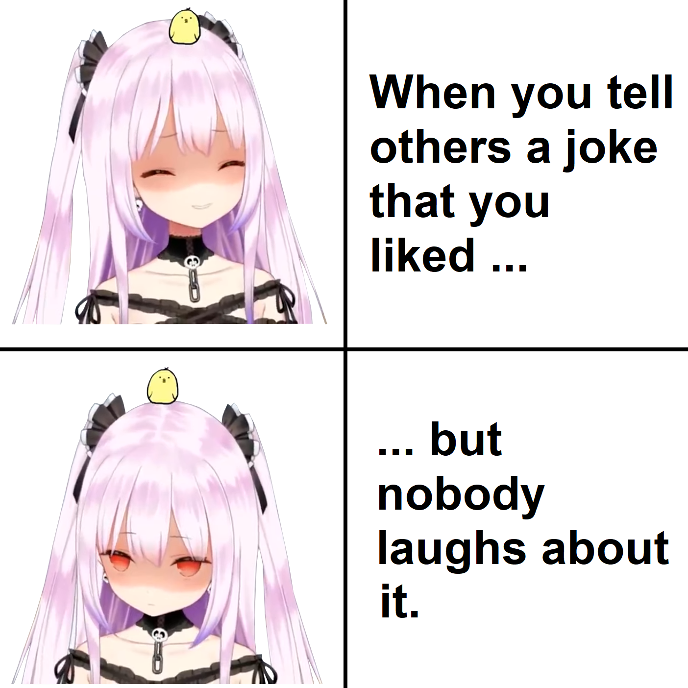 Random meme using Rushia template | Scrolller