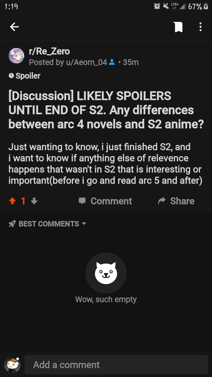 Rant about r/Re_Zero | Scrolller