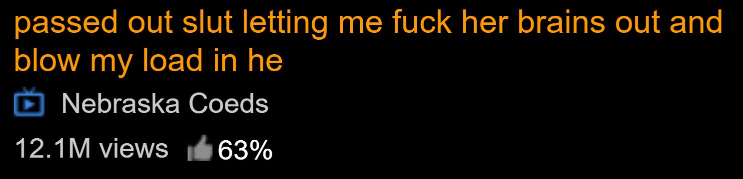 Rape culture - 12.1 MILLION views. This is mainstream porn. Why do we accept this? | Scrolller