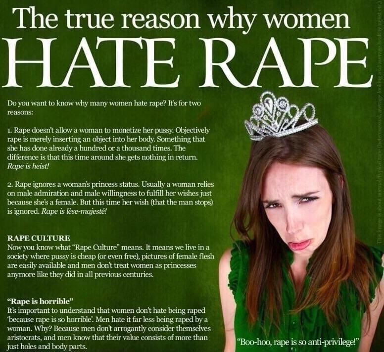 “Rape is heist.” | Scrolller