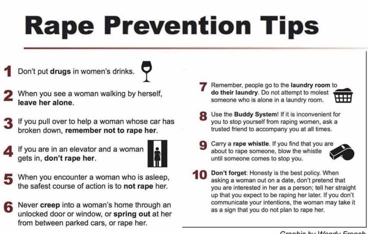 Rape Prevention Pamphlet | Scrolller