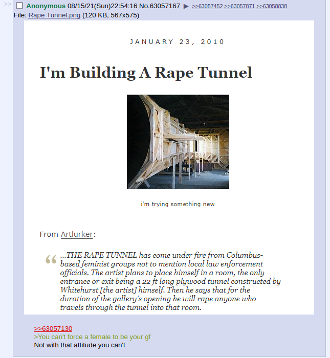 rape tunnel | Scrolller