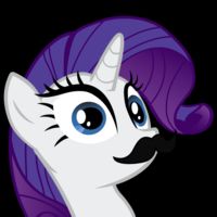 Rarity Moustache | Scrolller