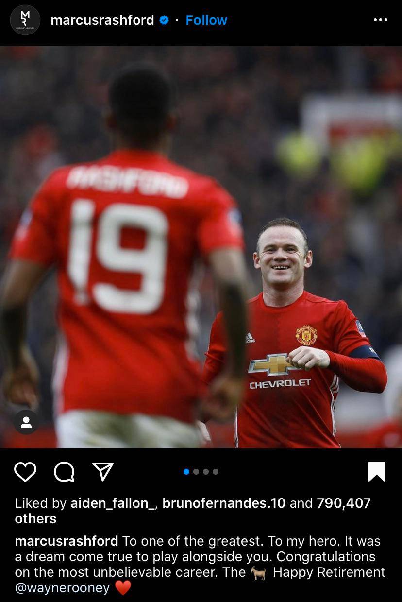 Rashford in Rooneys retirement | Scrolller