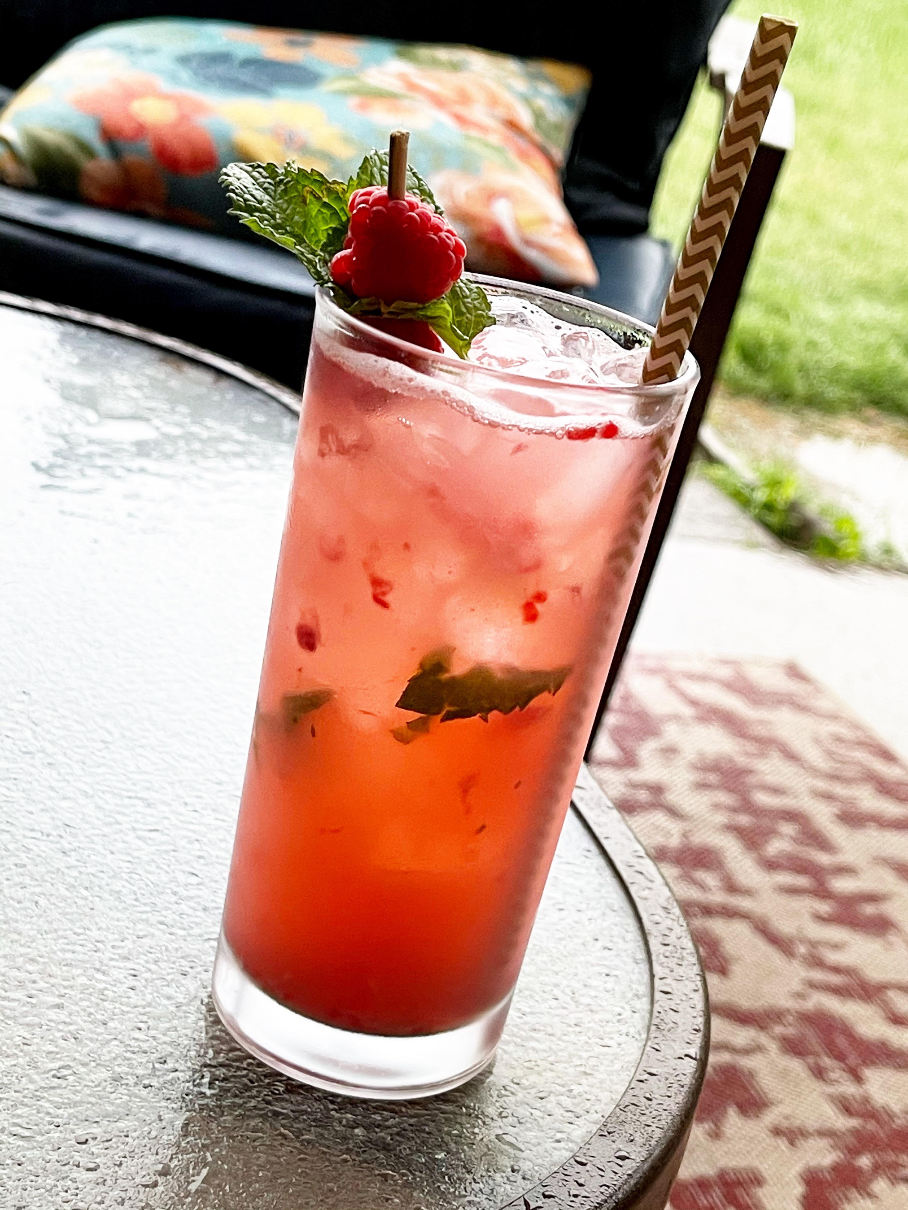 Raspberry mojitos on a rainy day | Scrolller