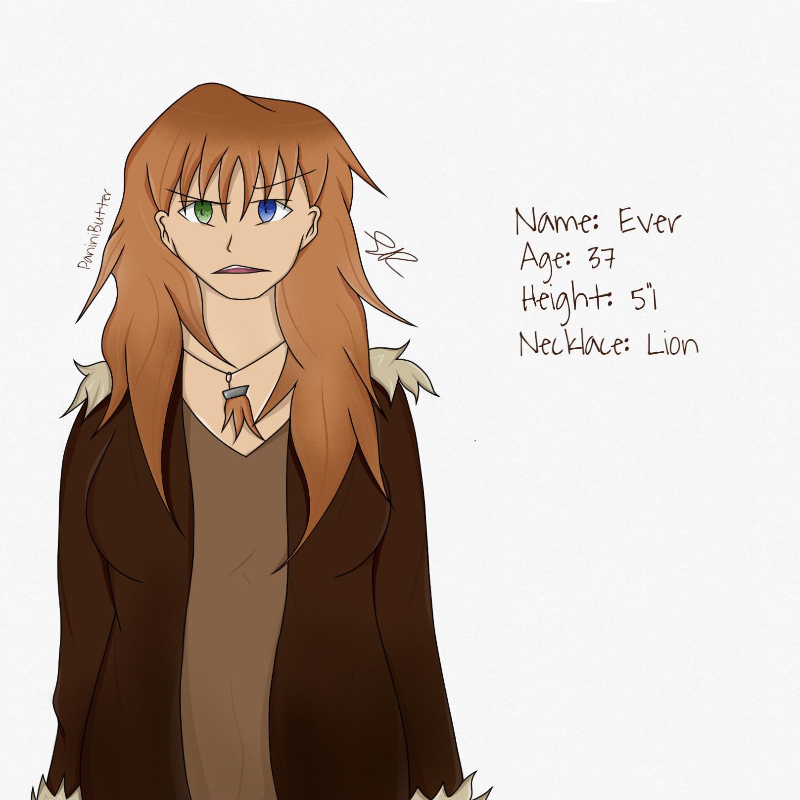 Re draw of my OC Ever’s character sheet~ | Scrolller