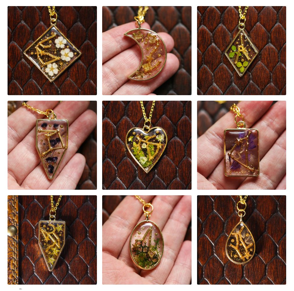 Real plants casted in Resin. My first time making jewelry! | Scrolller