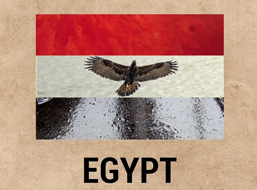 Realistic image of the egyptian flag 🇪🇬🇪🇬 | Scrolller