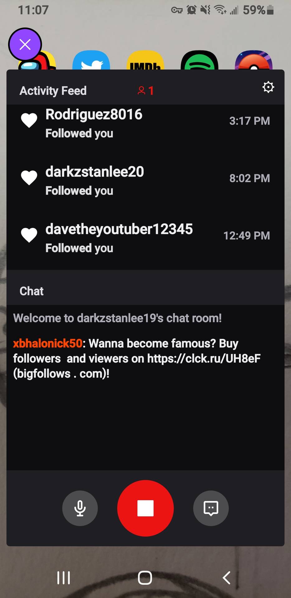 Really twitch this guy is in my chat saying I should buy sub bots pretty much | Scrolller