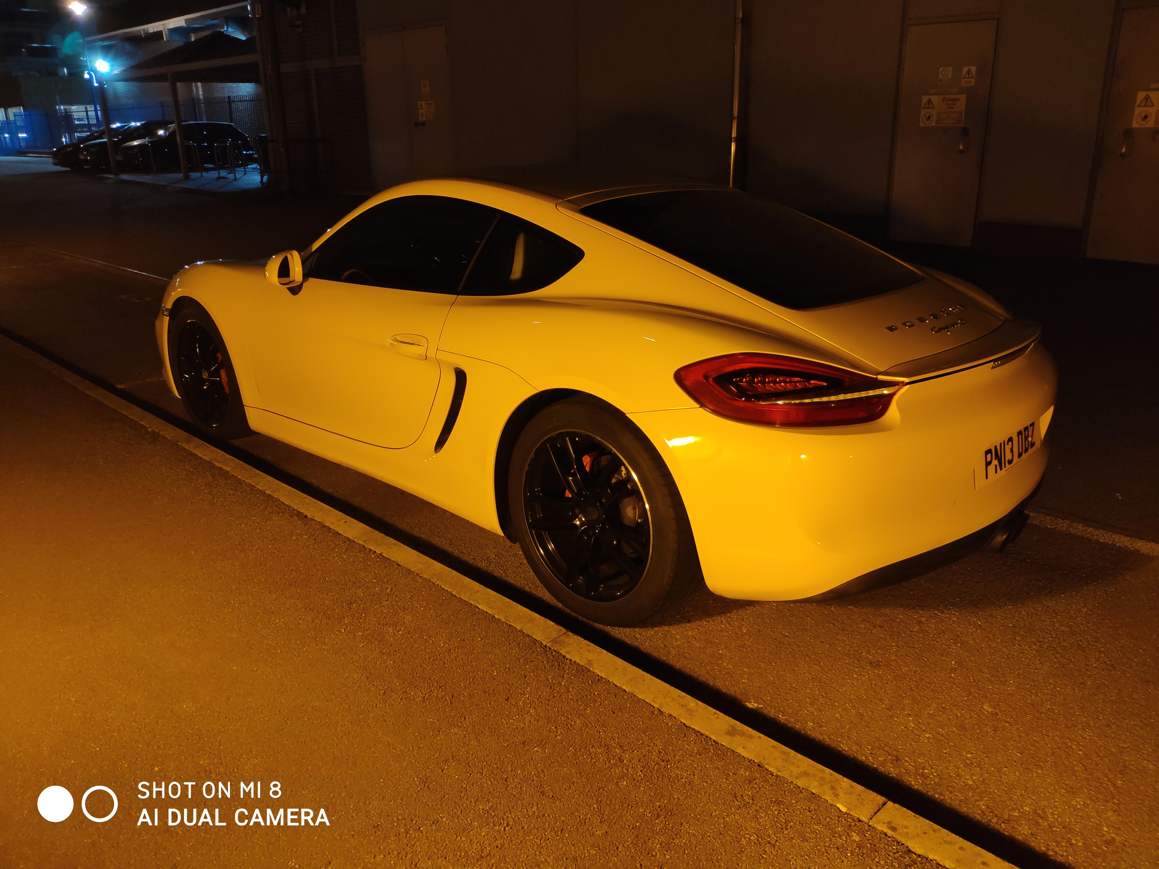 Rear 3/4 view at night. | Scrolller