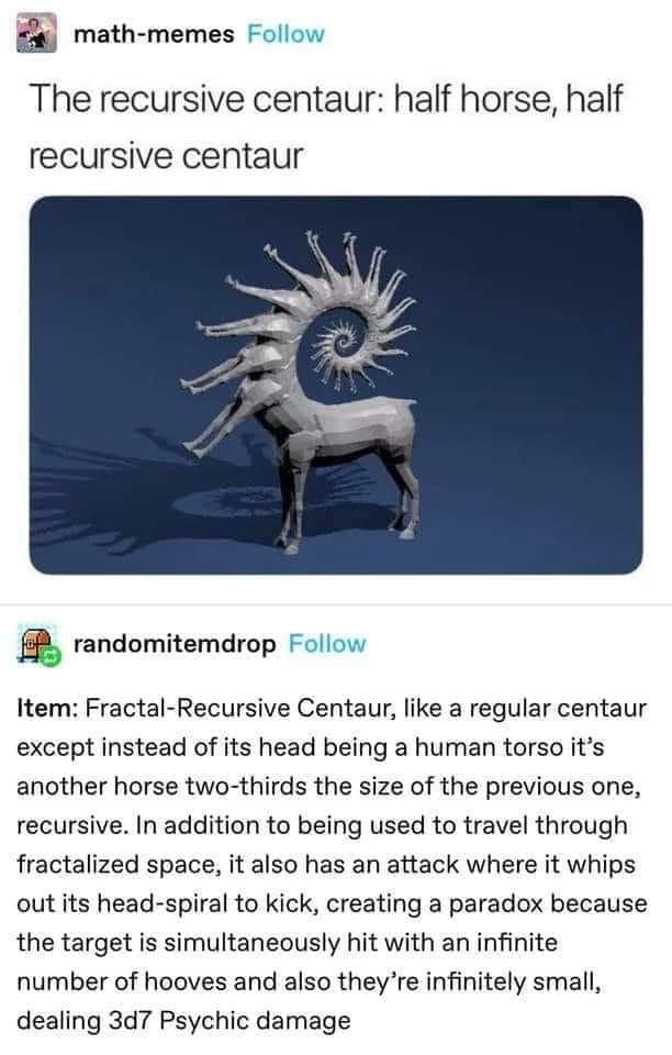 Recursive centaur | Scrolller