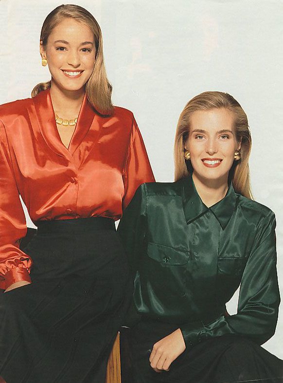 Red and Black Satin Models | Scrolller