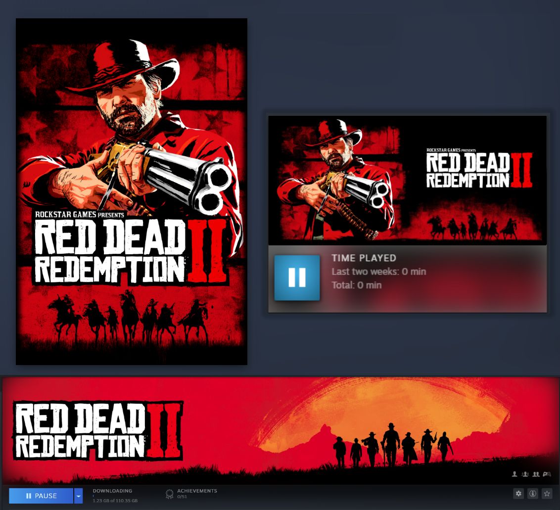 Red Dead Redemption 2 alternate cover art, banner, and thumbnail | Scrolller