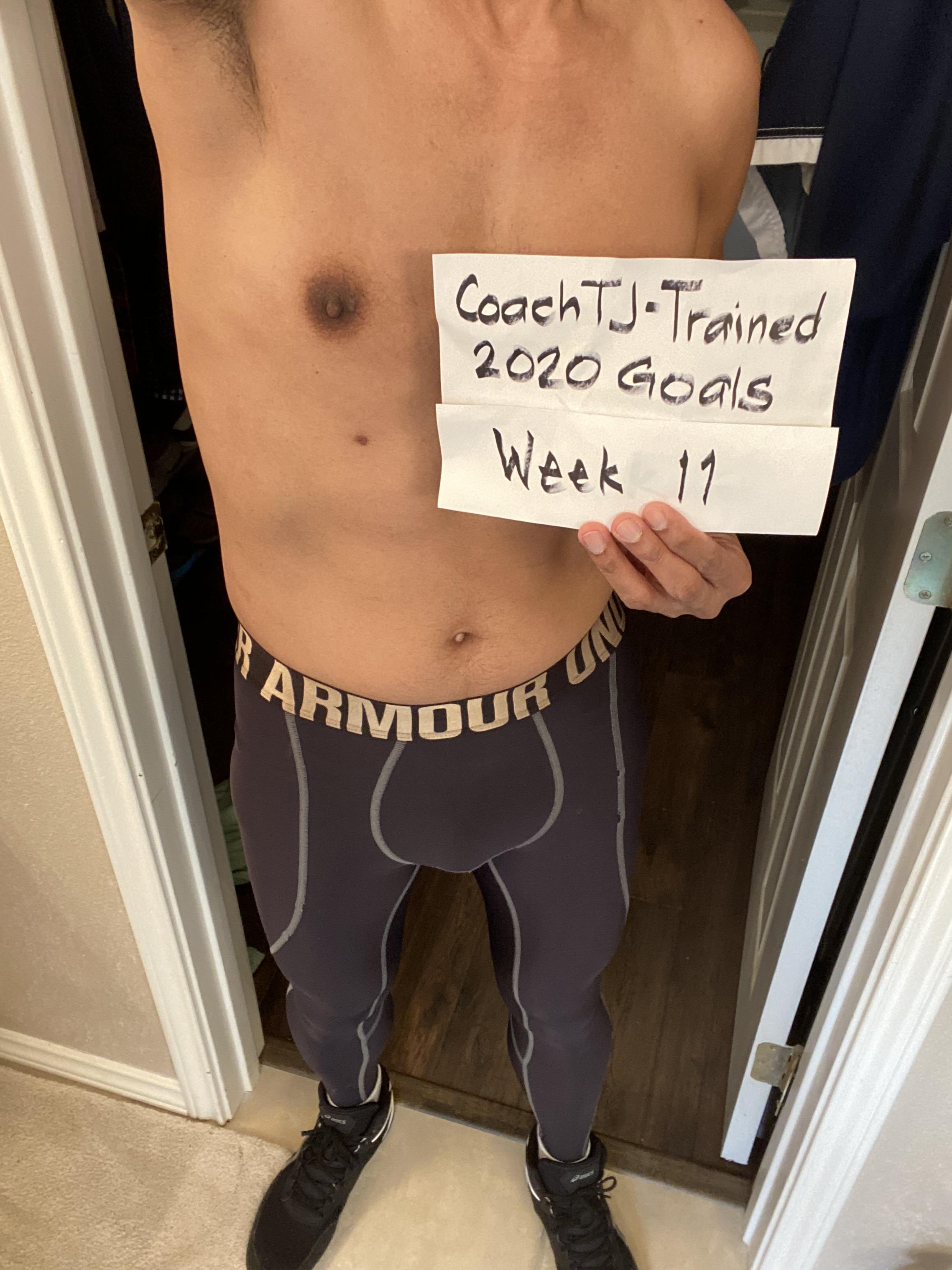 Red jock underneath black UnderArmour tights | Scrolller