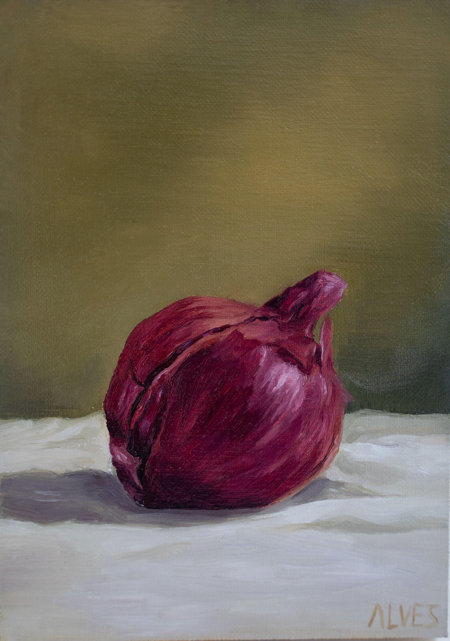 Red Onion, Me, Oils, 2021 | Scrolller