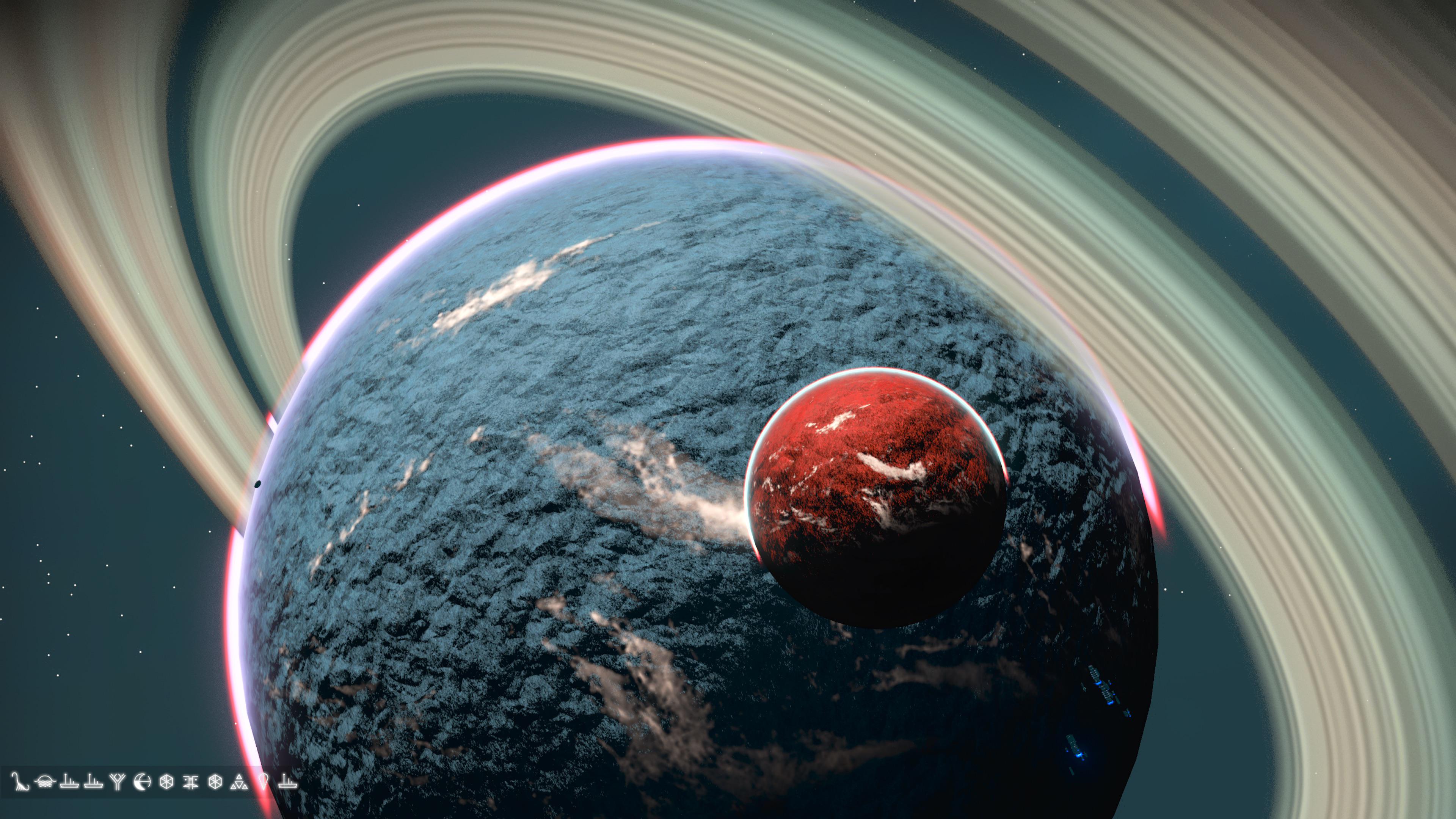 Red Paradise Moon Orbiting A Blue Paradise Planet - Eissentam | Scrolller Red Paradise Moon Orbiting A Blue Paradise Planet - Eissentam | Scrolller