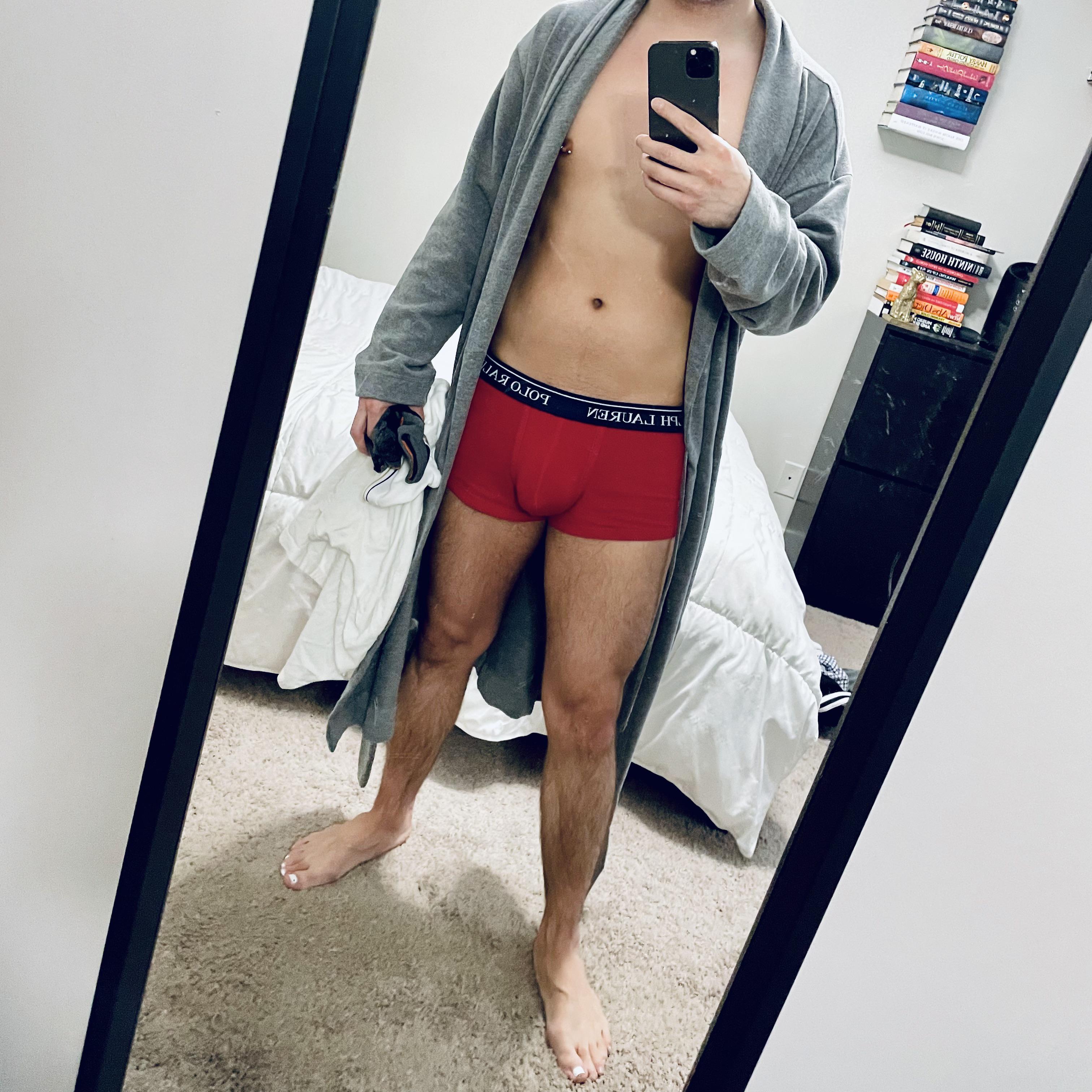 Red polo trunks | Scrolller