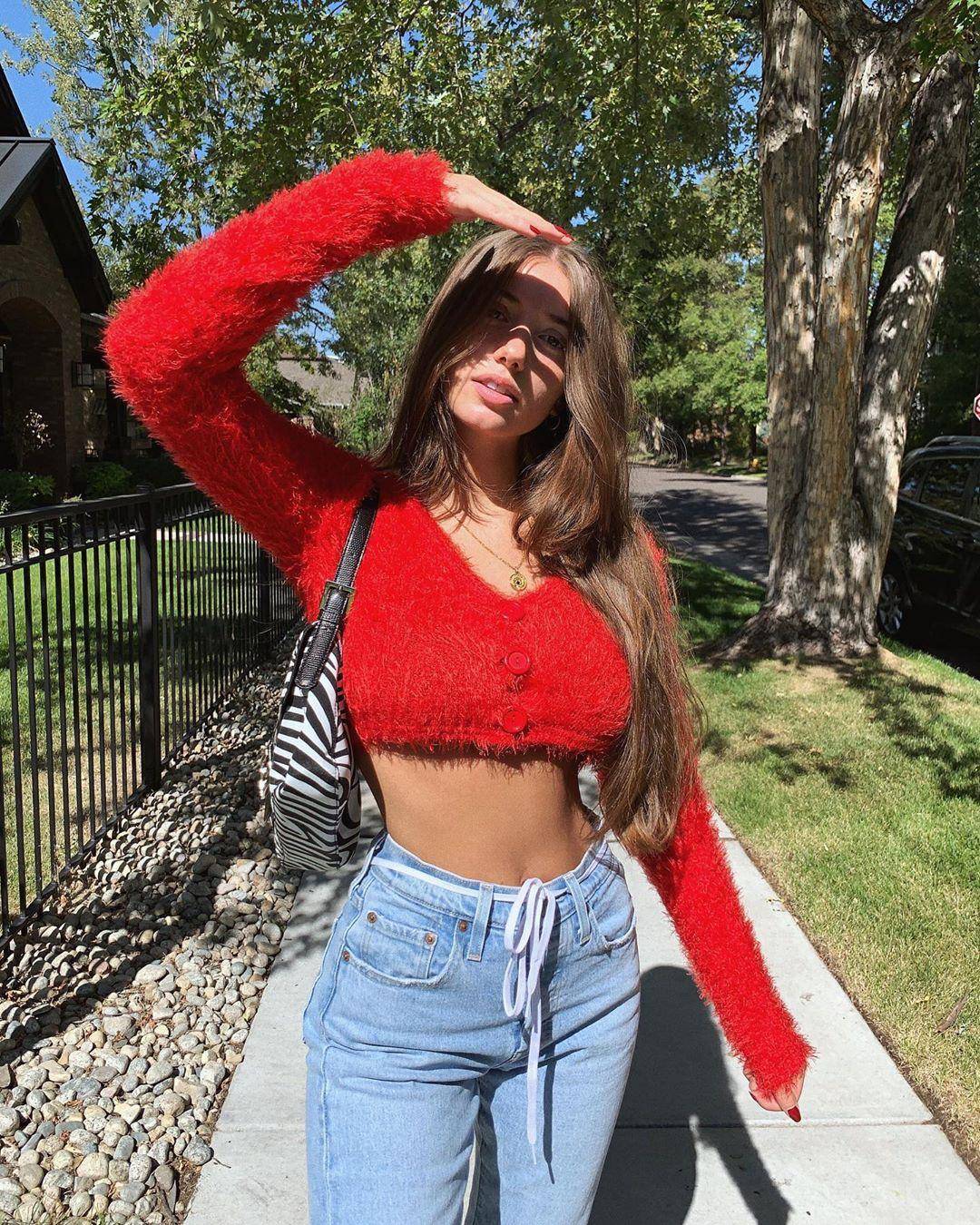 Red top and midriff 2 | Scrolller
