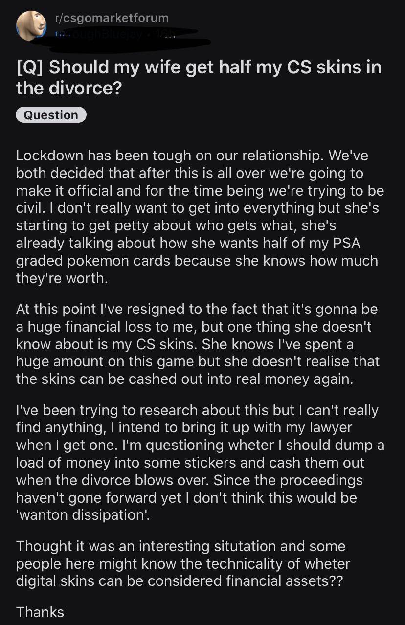 Reddit divorce moment | Scrolller