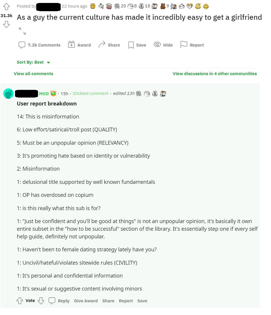 Redditor Personal Attack Rule | Scrolller
