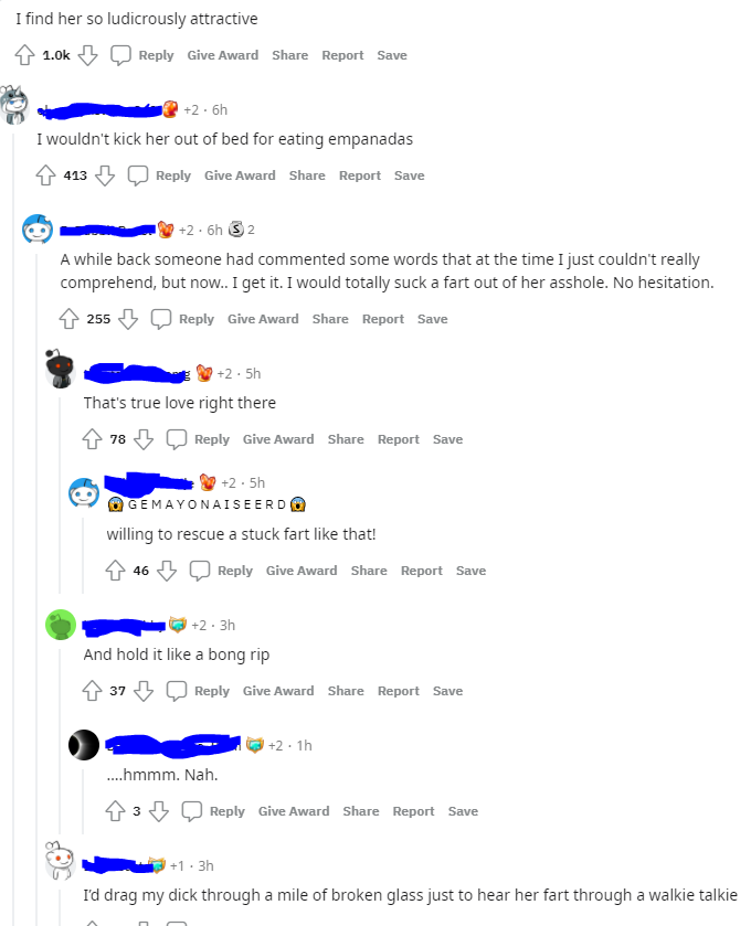 Redditors Simping For Some Random Woman In The Comment Section Scrolller